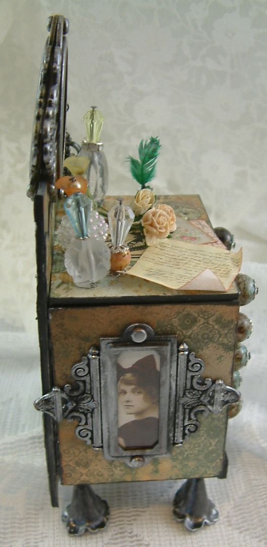 Artfully Musing: French Themed Matchbox Chest by Dawn Shotton